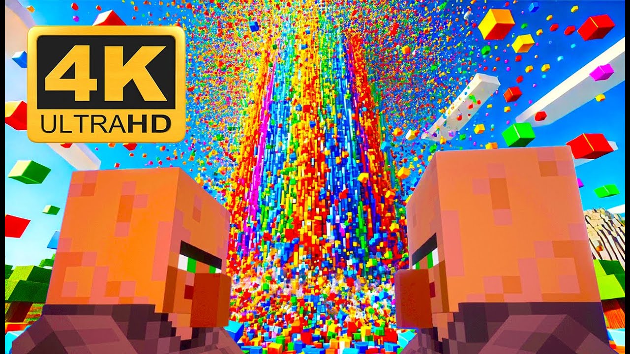 Minecraft I Destroy 5 Million Color Changing Blocks In 4 Minutes 4K ...