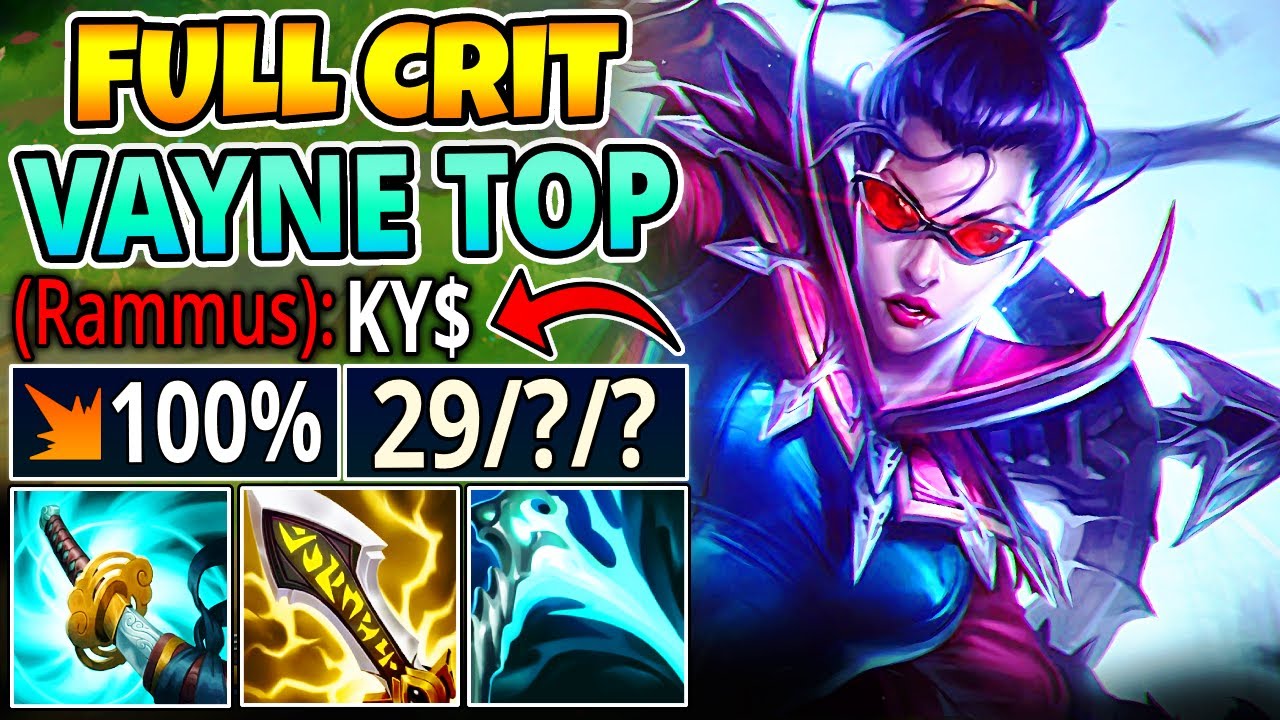FULL CRIT VAYNE TOP MAKES THE ENEMY RAGE ON CHAT (ONE-SHOT WITH Q ...