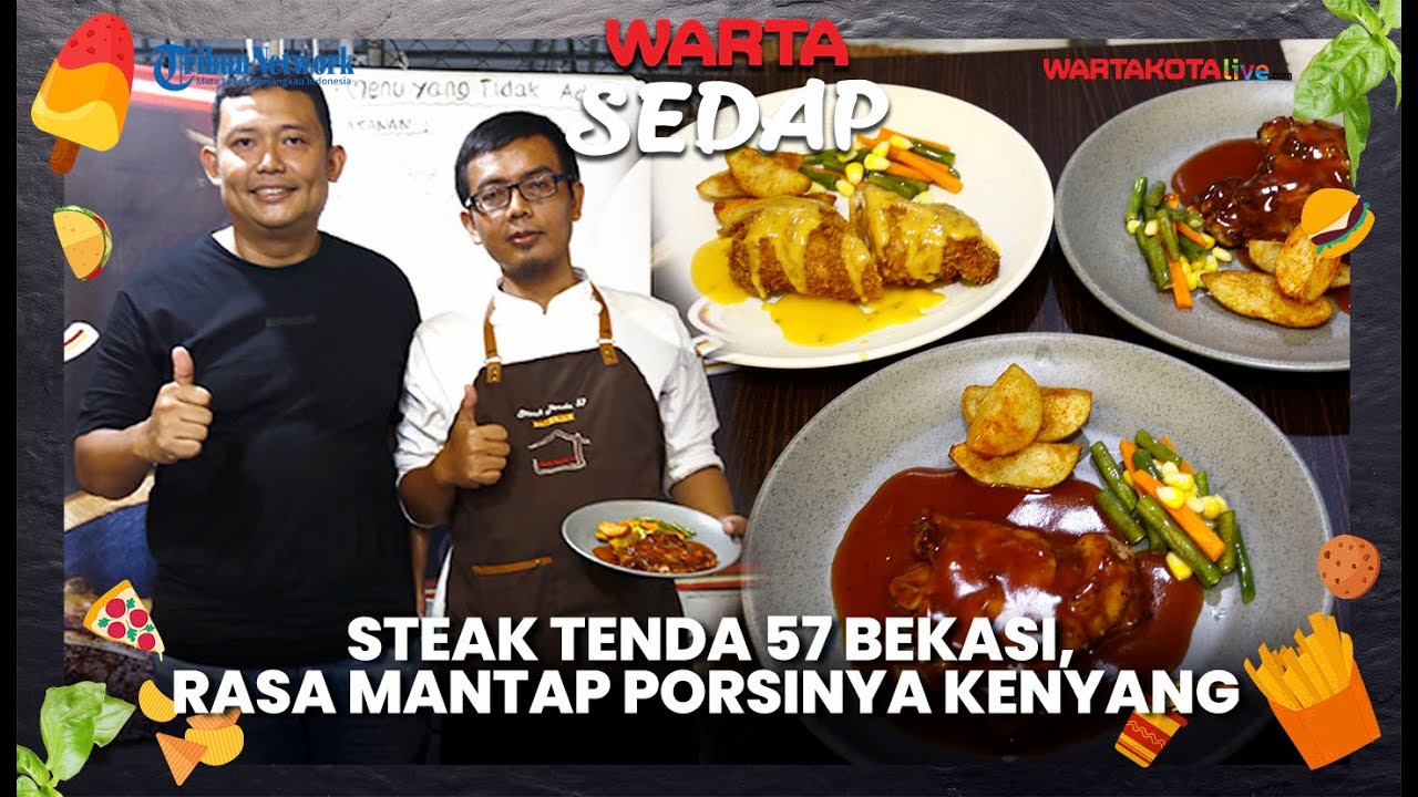 Steak Tenda 57 Harga Kaki Lima di Bekasi, Porsinya Kenyang dan Rasanya Mantap - YouTube