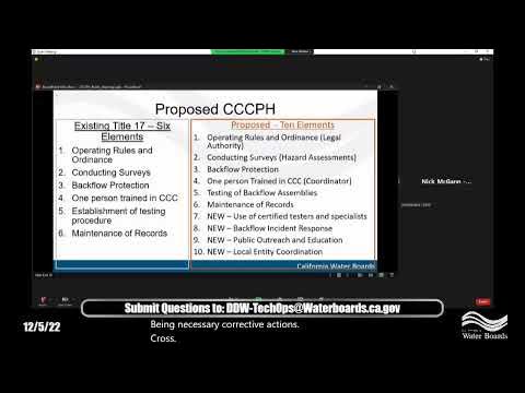 12 5 22 Cross Connection Control Policy Handbook Second Public Hearing ...