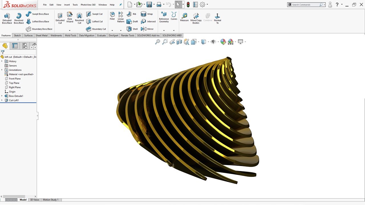 3D Modeling with Helix command in SolidWorks - YouTube
