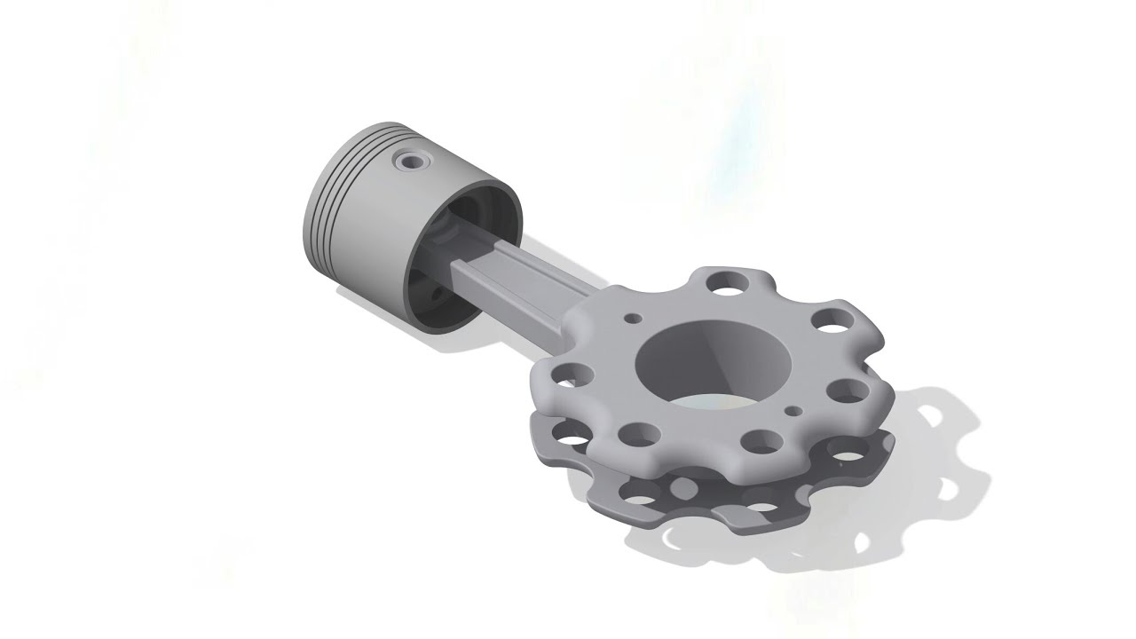 piston assembly with master rod in catia v5| radial engine assembly ...