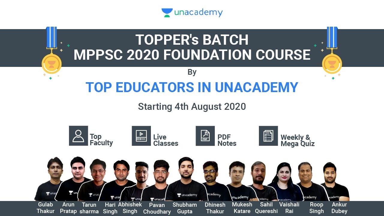 Topper's Batch | Foundation Course by Top Educators | Mains + Prelims ...