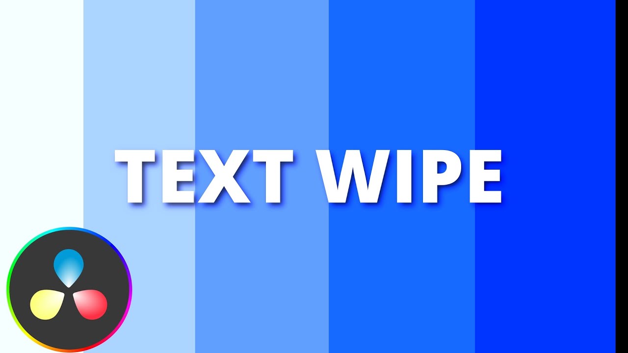 How to Add Text wipe animation l Davinci Resolve - YouTube