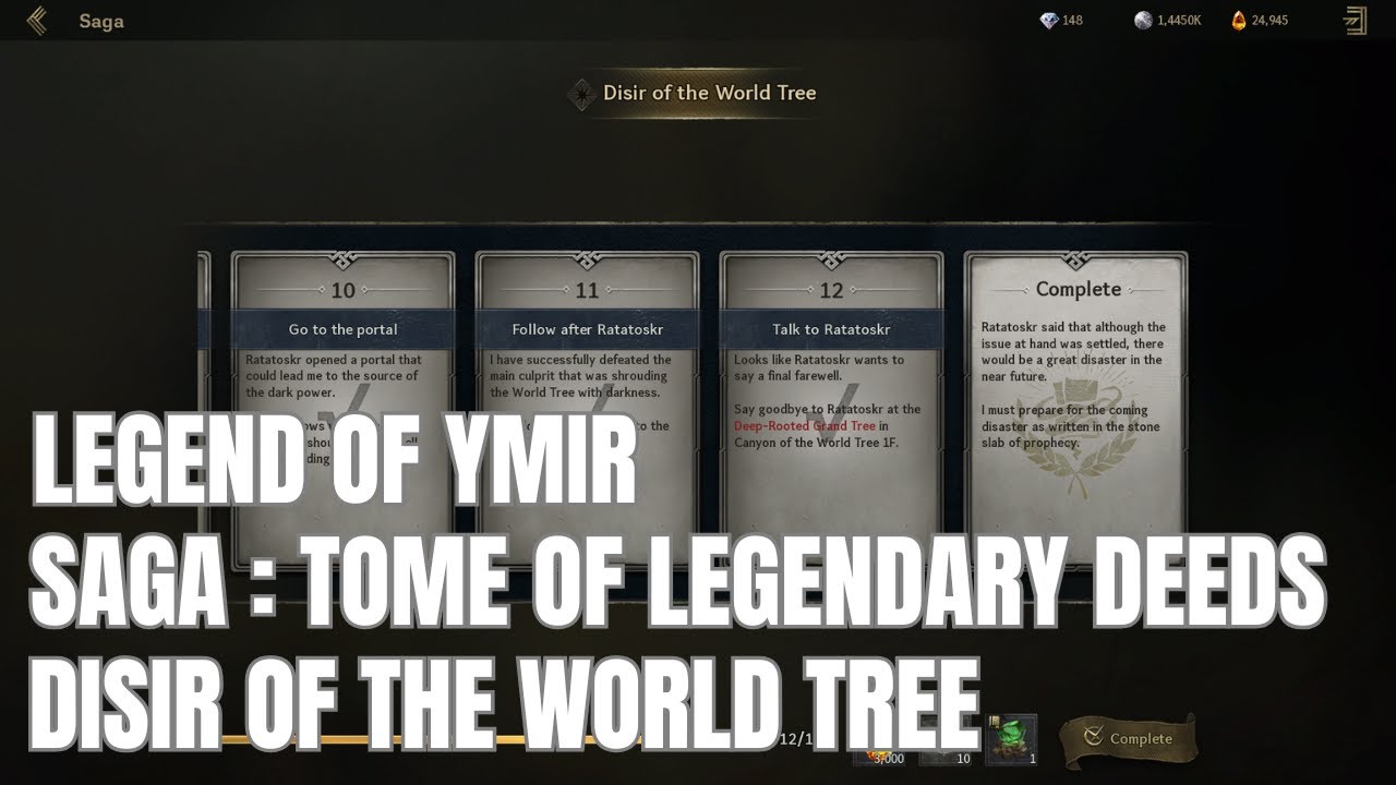 Legend of YMIR | SAGA: Tome of Legendary Deeds | Disir Of The World ...