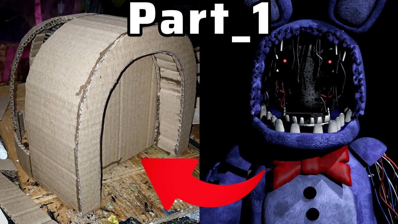 How to Make Withered Bonnie Mask with Cardboard | Part 1 | FNAF Cosplay Tutorial - YouTube