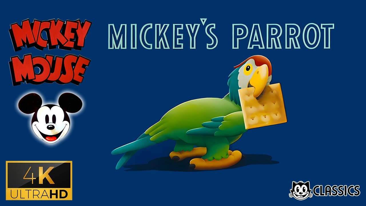 Mickey Mouse: Mickey's Parrot (1938) 4K Remastered | Disney Classic ...