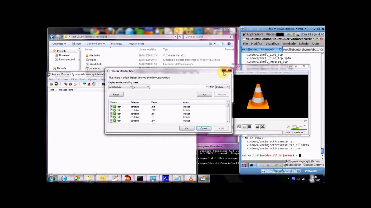 DLL Hijacking Inject remote code in Windows 7 - YouTube
