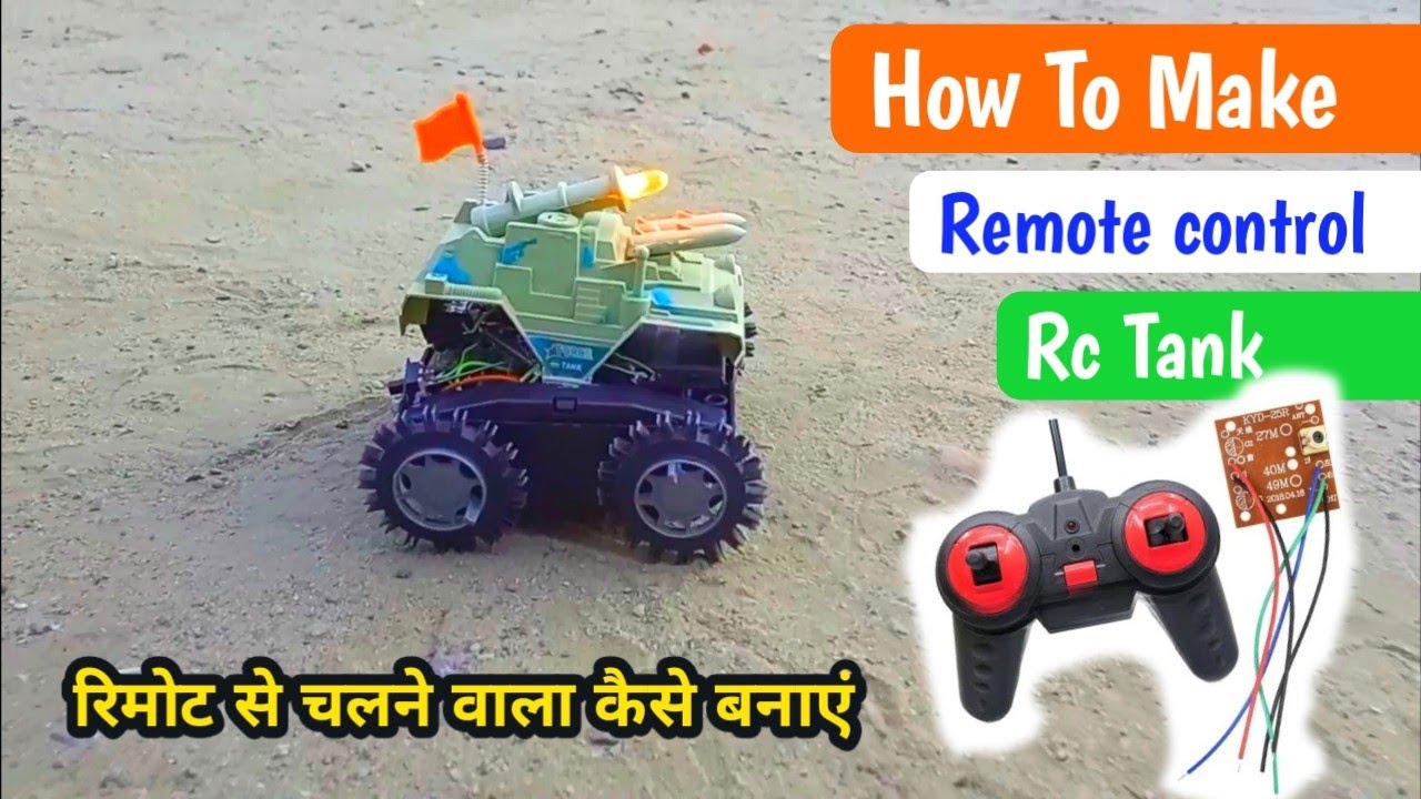 How to Make Remote Control Rc Tank from Toys Tank #hitechq #rctank ...