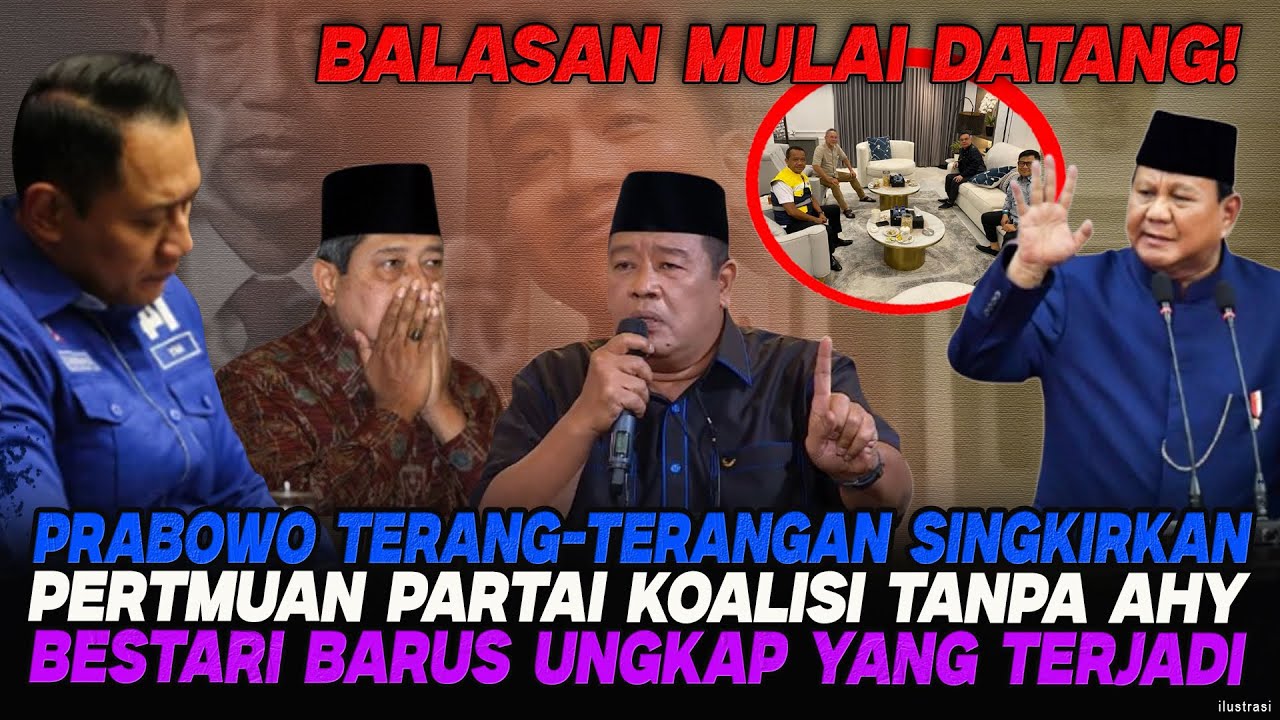 PARTAI BIRU “DITINGGAL”..!! PRABOWO TAU KELAKUAN DEMOKRAT?😱SBY LANGKAH ...
