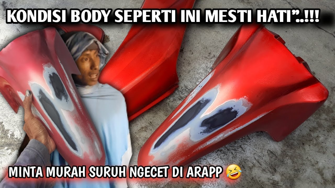 RAWAN KRITING..!! BEGINI TAHAPAN REPAINT BODY MOTOR BEKAS CAT ULANG ...