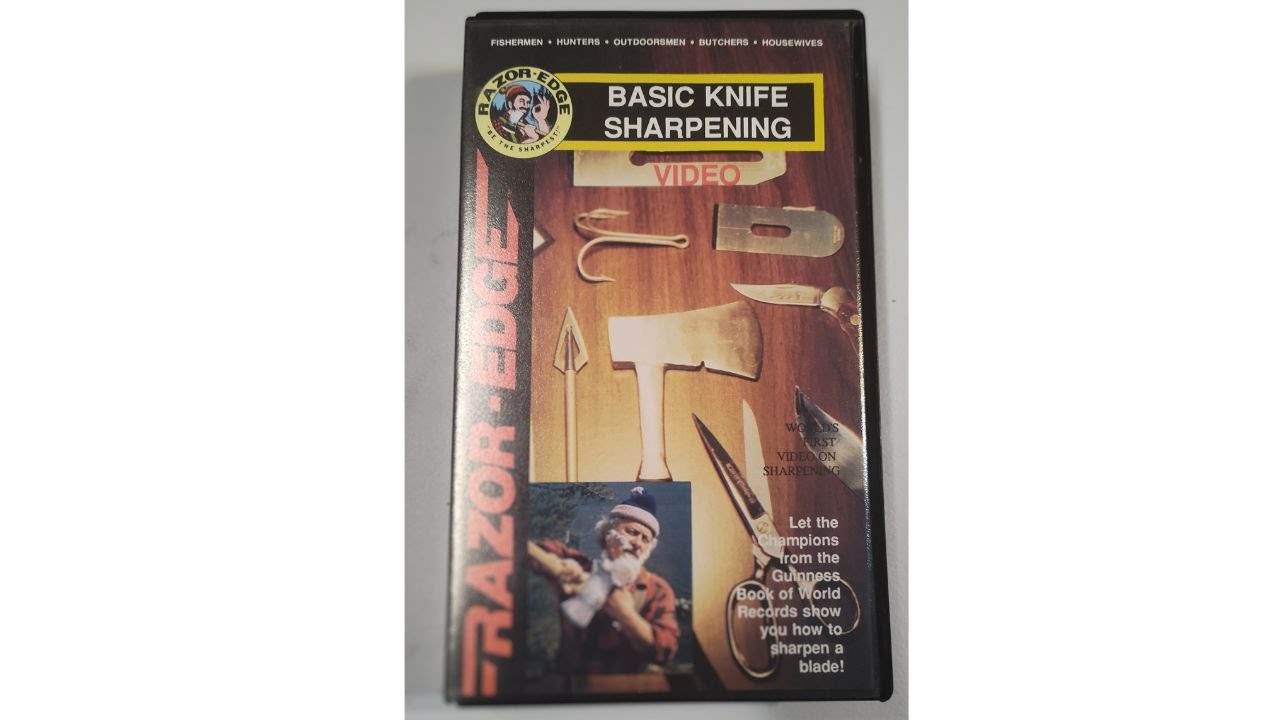 Razor Edge Basic Knife Sharpening Video 1986 - YouTube