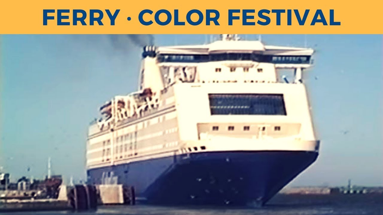 Classic Ferry Video 1996 - Departure of ferry COLOR FESTIVAL in ...