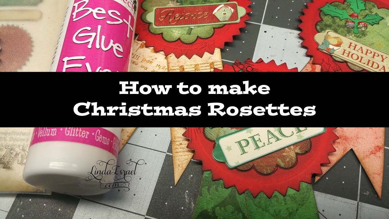 How to make Christmas Rosettes - YouTube