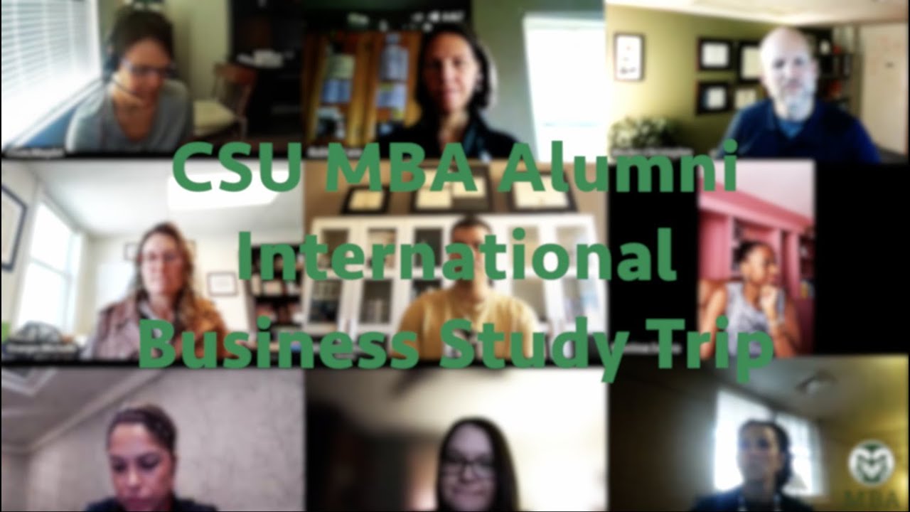 CSU MBA Alumni International Business Study Trip - YouTube