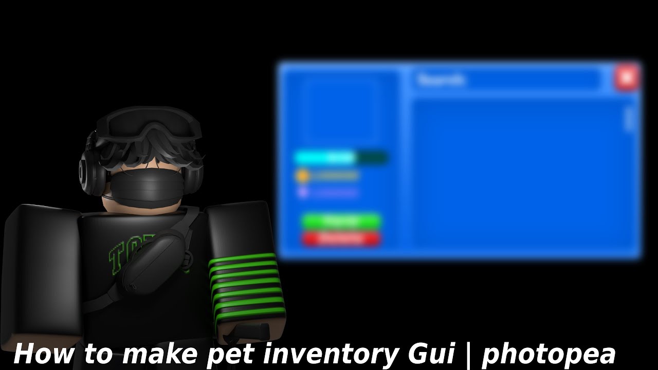 How to make pet Inventory Gui | photopea - YouTube