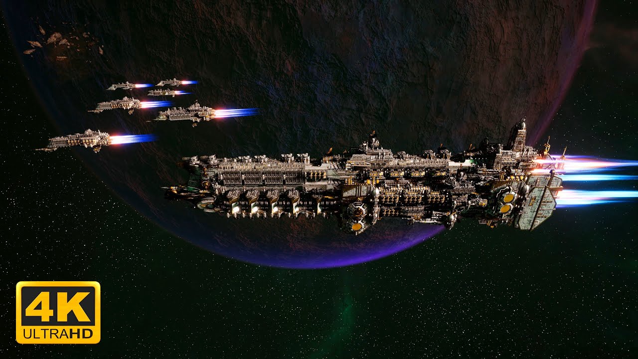 Imperial Navy vs Tau Merchant Fleet - Skalgrim Mod - 4K Quality ...