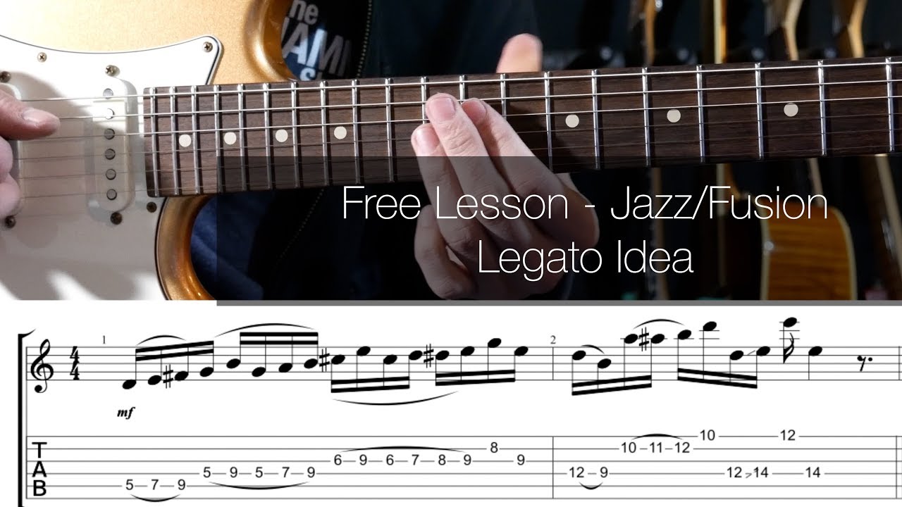 Free Lesson - Jazz/Fusion Legato Line - YouTube