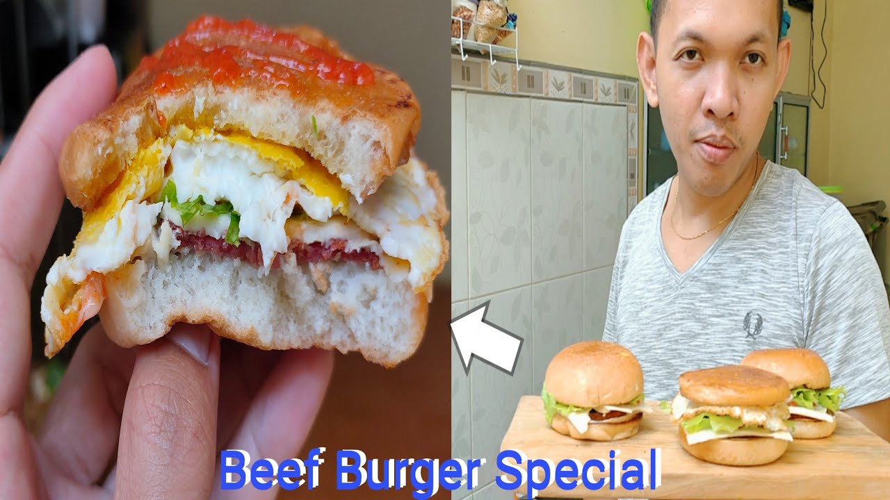 Beef Burger Special for Breakfast - YouTube