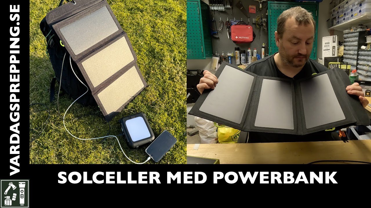 Recension: Sandberg Solar Charger 21W 2xUSB+USB-C - YouTube
