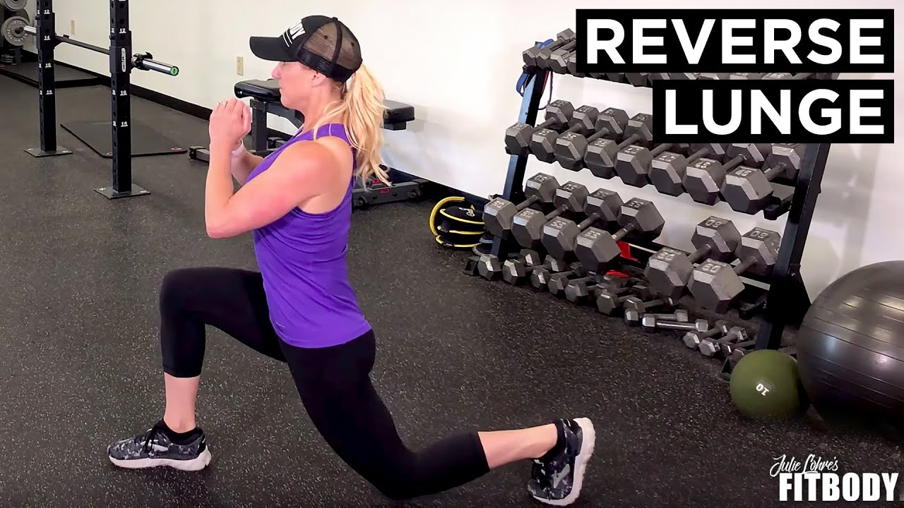 Reverse Lunge Exercise Demonstration - YouTube