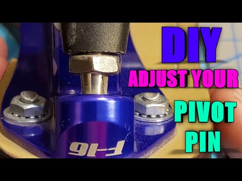 DIY adjustable pivot pins on skates. - YouTube
