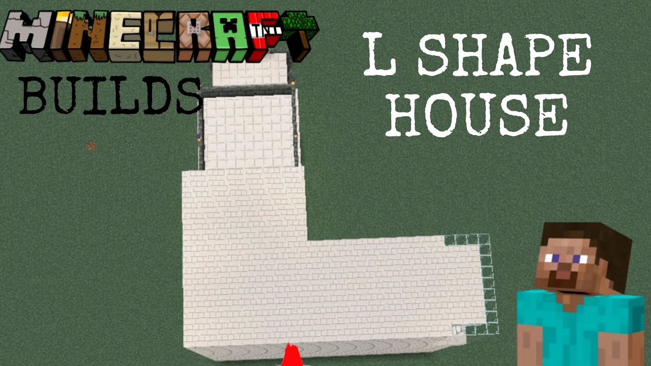 Building L shape house || Minecraft BUILDS || In Telugu || SOLO GAMER ...