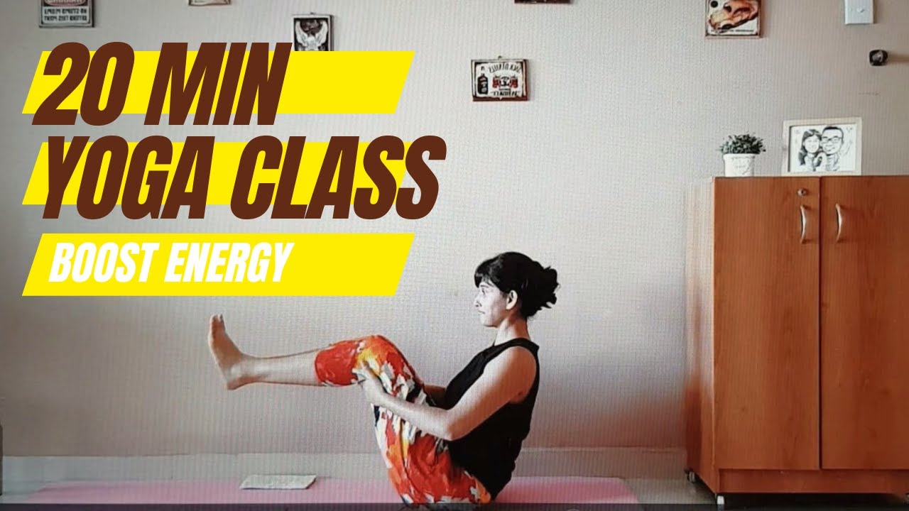 20 minute Yoga class to boost energy I Beginner Yoga I Energy flow ...