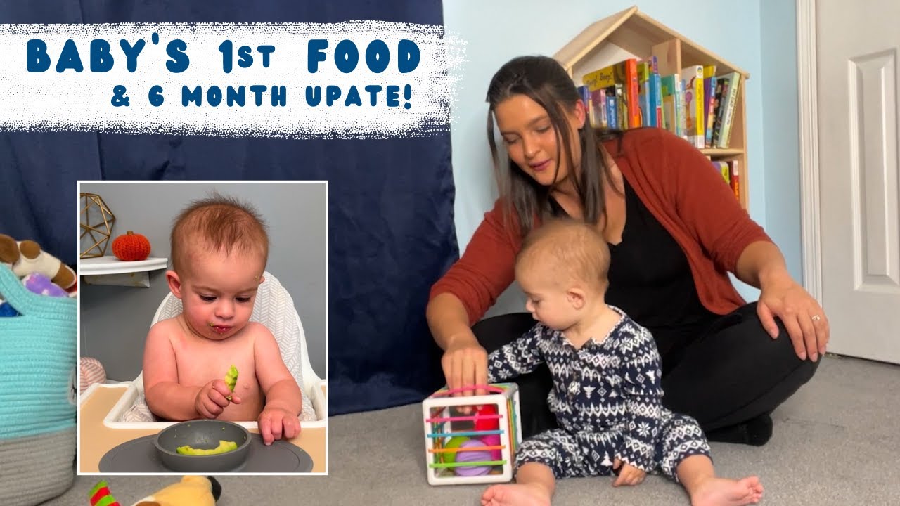 Baby Led Weaning Day 1 & 6 Month Baby Update! - YouTube