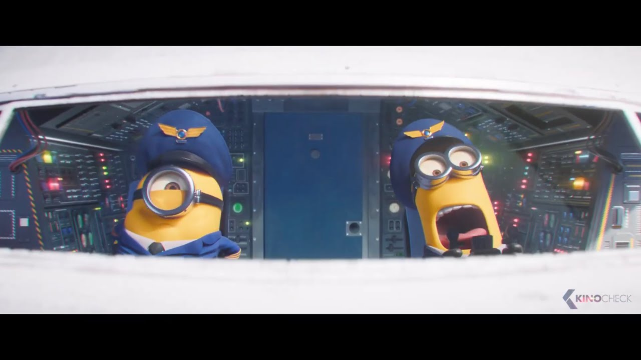 Minions Flying Airplane Official Clip : The Rise of Guru - YouTube