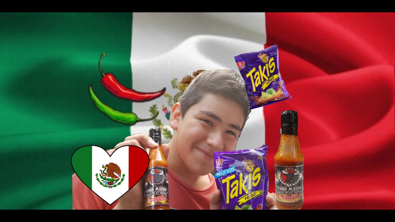 COMIENDO TAKIS MEXICANOS CON WASABI Y SALSA DE AJI EN DIRECTO ...