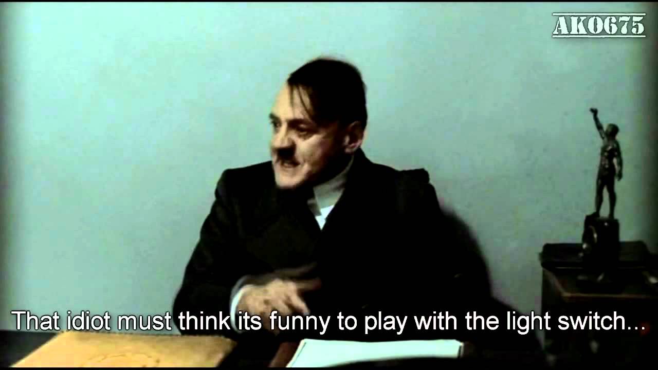 Hitler is informed Fegelein is playing with the light switch. - YouTube