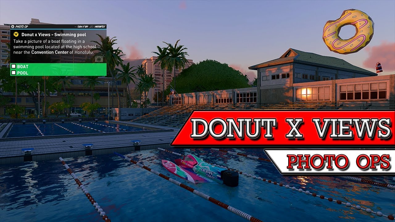 All Donut X Views Photo Ops Rule the Streets | The Crew Motorfest Donut ...