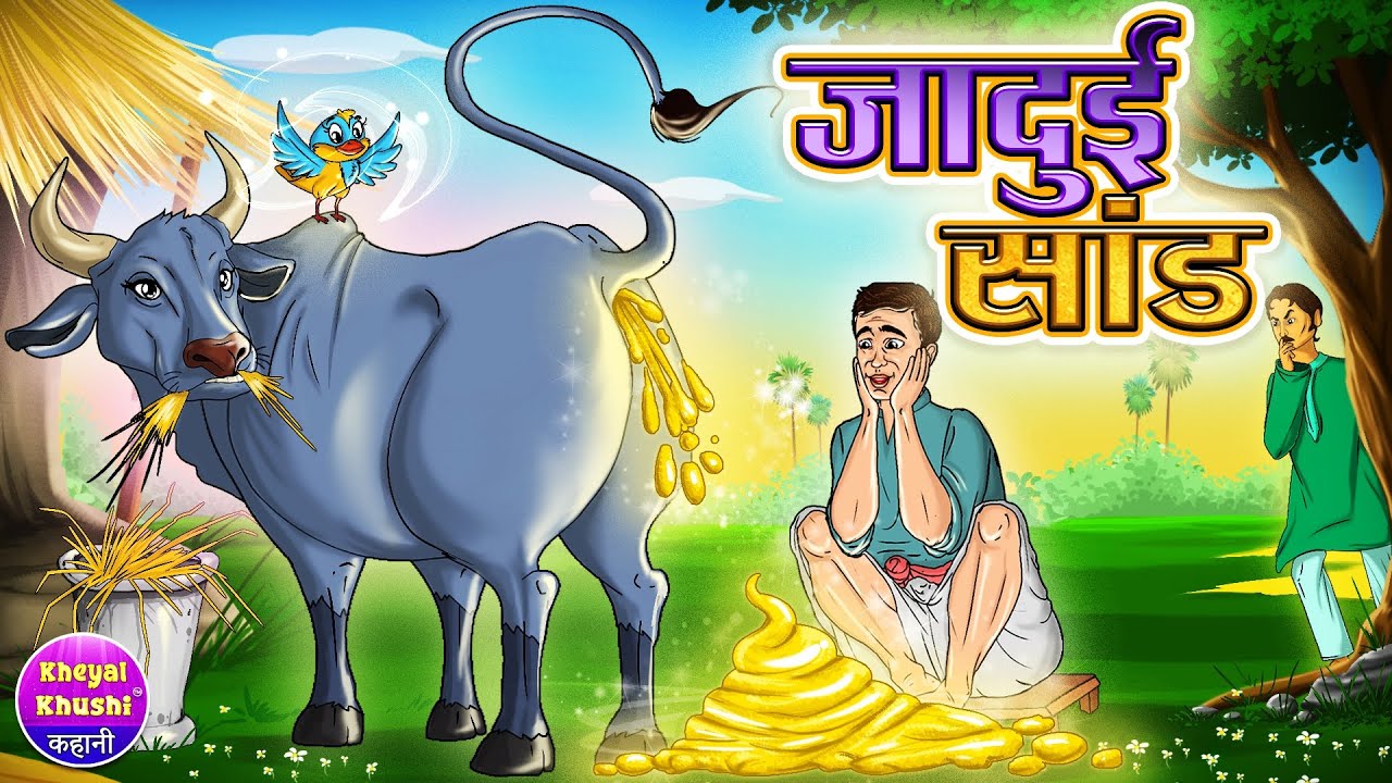 जादुई सांड | Jadui Saand | Hindi kahaniya | Hindi cartoon story ...