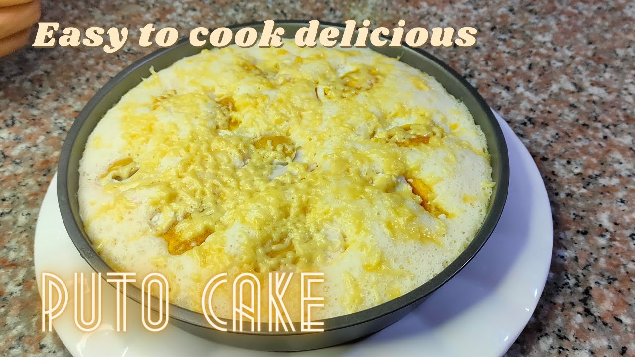 Easy to cook Puto Cake with cheese and salted egg toppings - YouTube