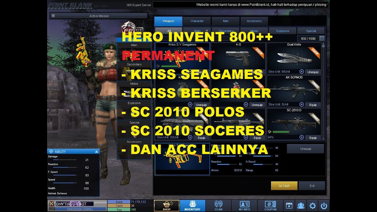 HERO INVENT 800 KRISS SEAGAMES, BERSERKER, SC 2010 POLOS, SC 2010 ...