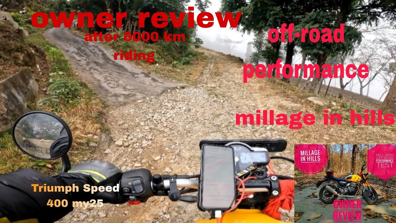 Triumph Speed 400 hills and off-road performance+ millage in hills# ...