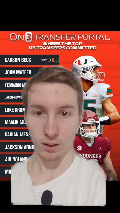 Best QB Transfers In CFB... #totallytmancfb #cfb #transfer - YouTube