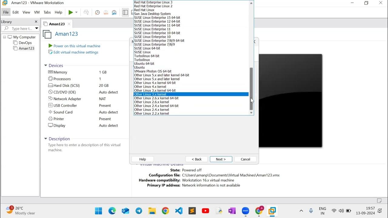 06. How to create new virtual machine in vmware workstation in Linux - YouTube