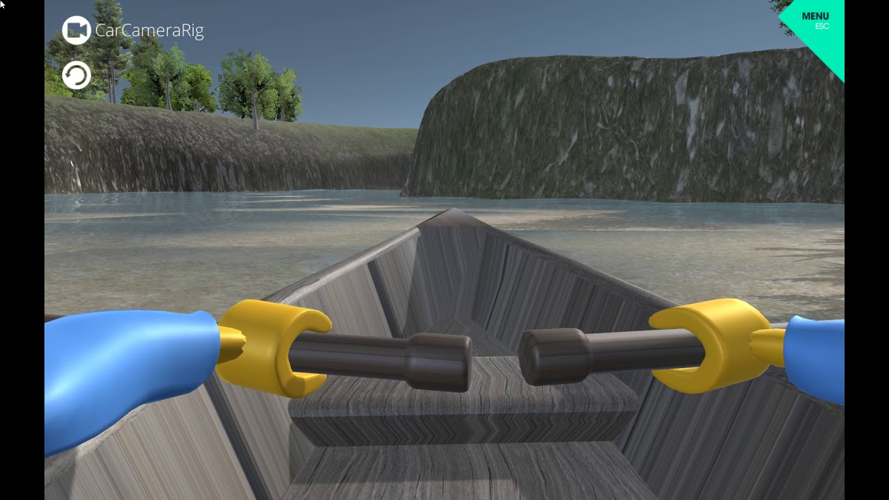 Unity 3D EA boat rowing - YouTube