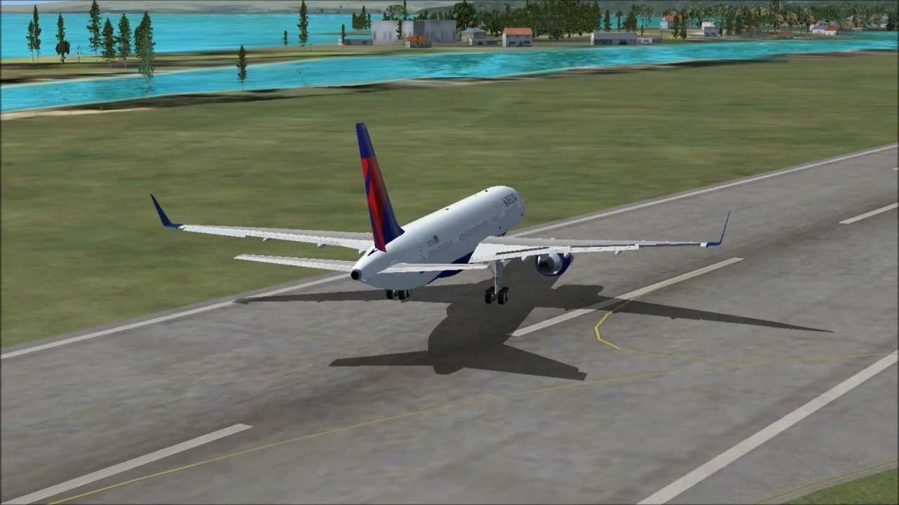 Flight Simulator X Delta Boeing 757 Jamaica To Miami - YouTube