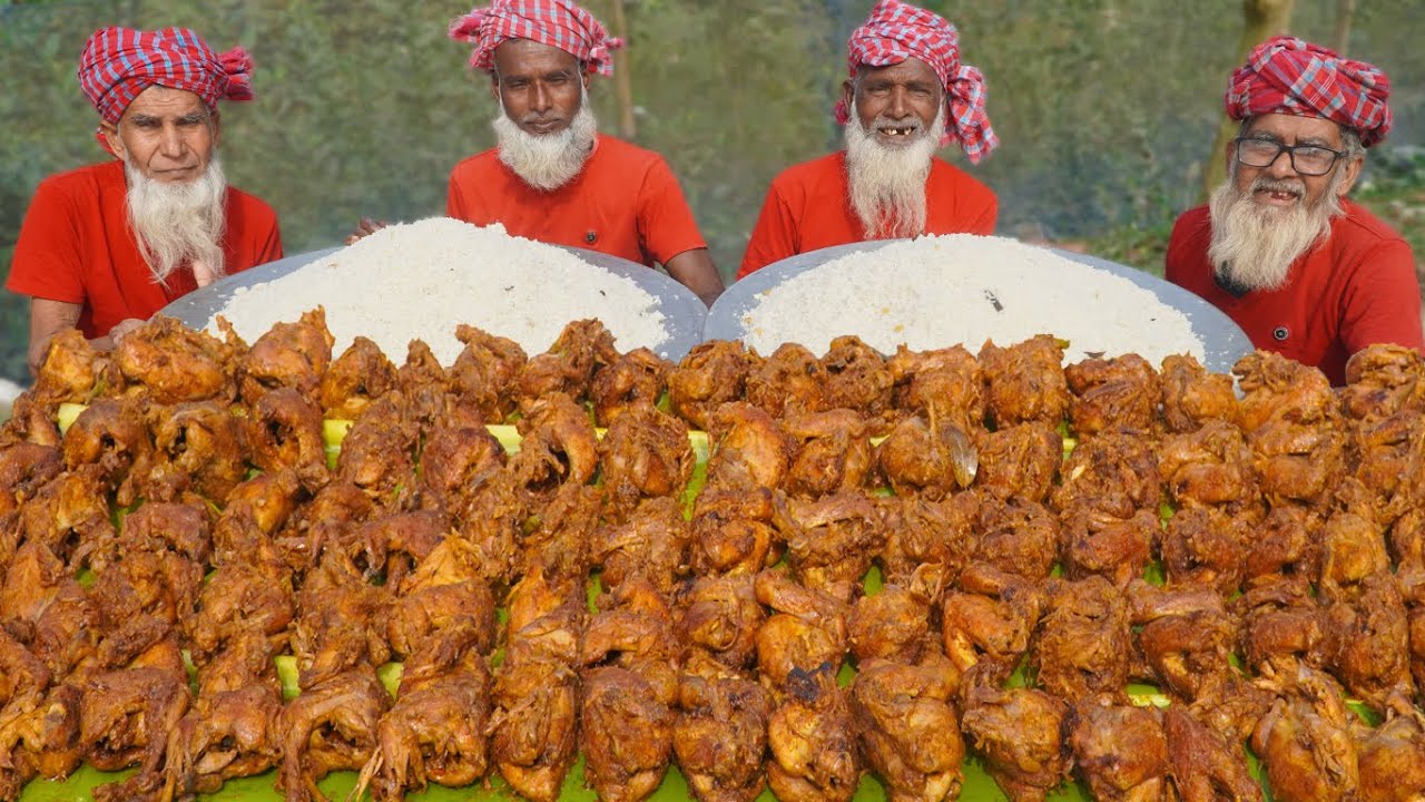 120 Whole Chicken Roast & Pulao - Asto Morog Roast Recipe of Grandpa ...