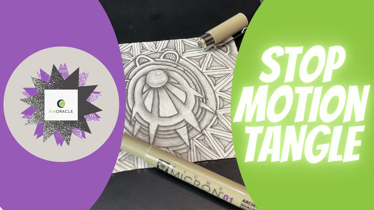 Stop Motion Zentangle Line Art Animation using Zigoli Effie Spynes ...