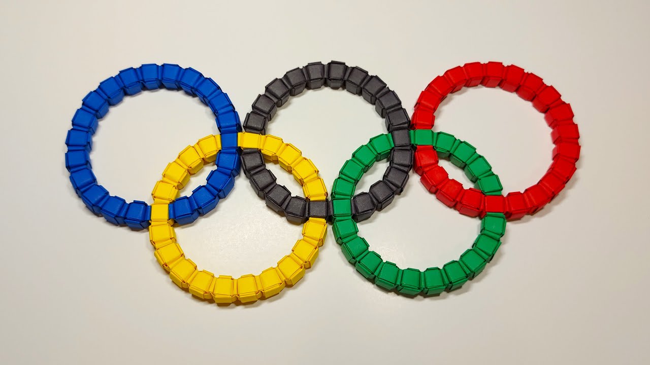 Full Tutorial on How to Make Origami Olympic Rings | Modular Origami ...