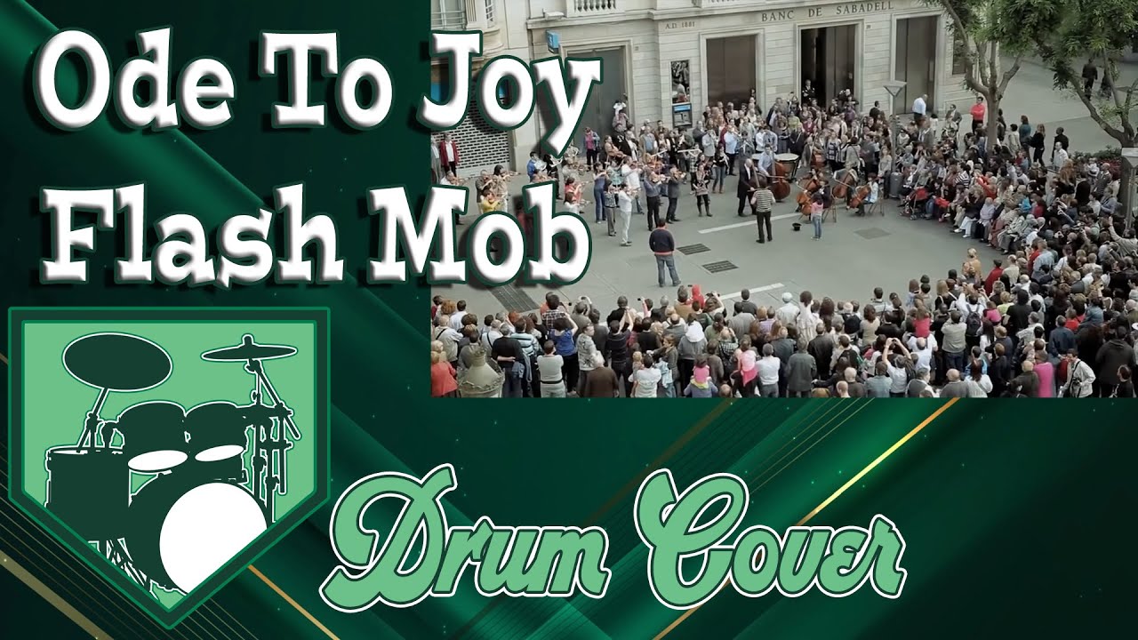 Ode To Joy Flash Mob Drum Cover - YouTube