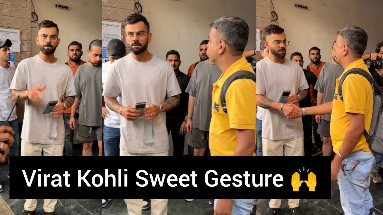 Indian Cricket King Virat Kohli Sweet Gesture With Our Team Member ...