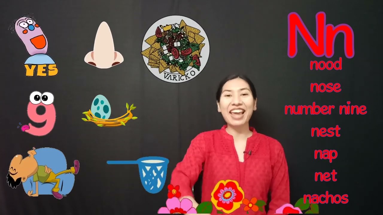Letter N/Phonics sound N/ SIGN language N/Letter N songs Miss Vivene ...