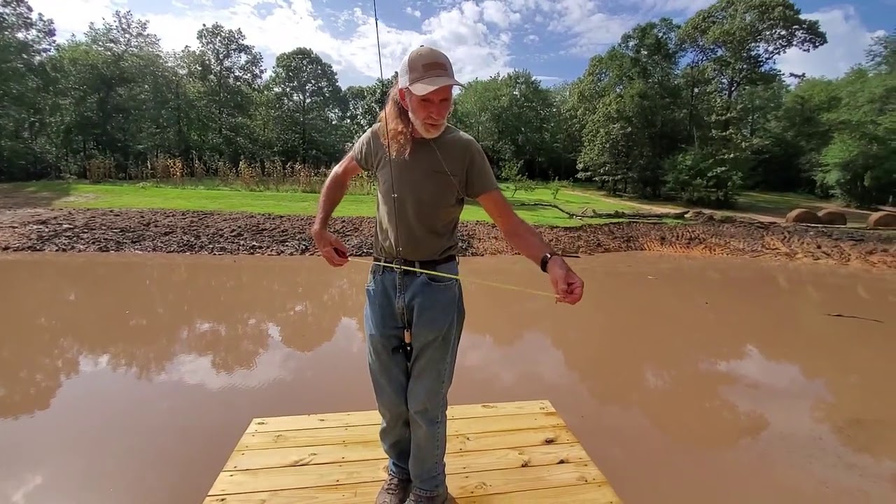 How DEEP is the WATER, MOMMA? -- Finding the DEPTH of the POND - YouTube