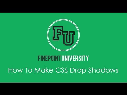 How To Make CSS Drop Shadows - YouTube