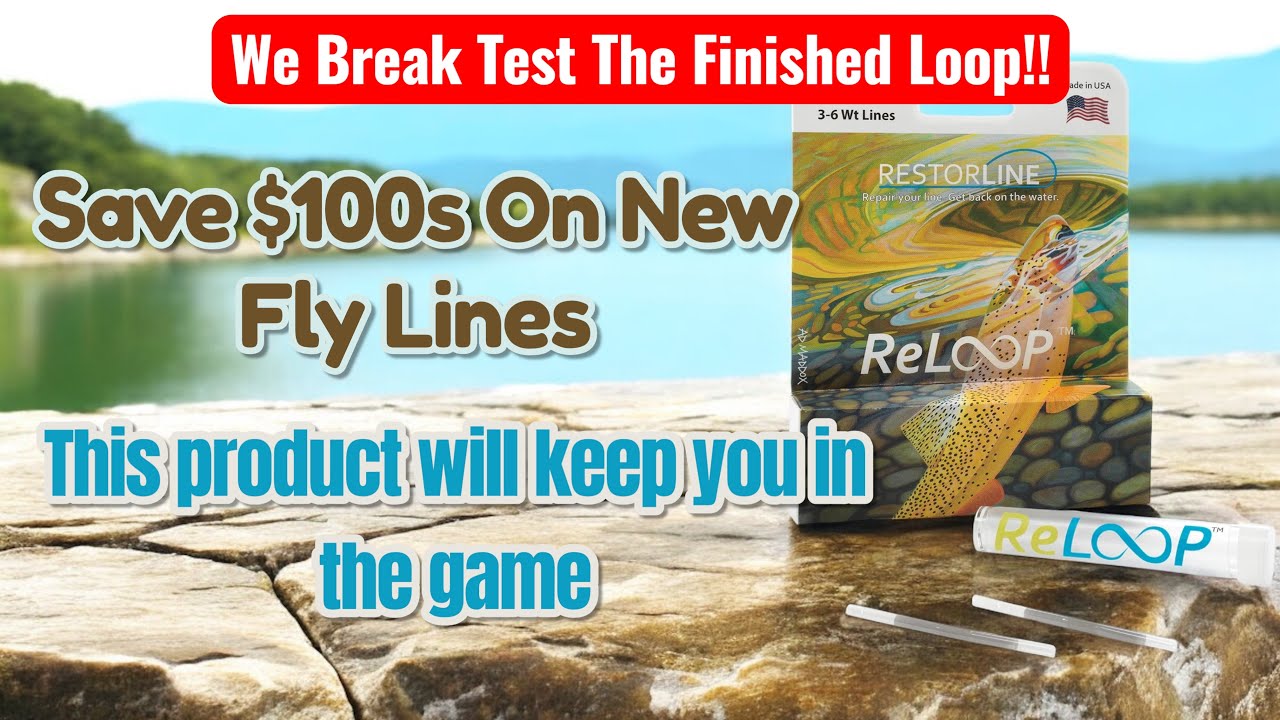 Fix your fly fishing line w Restorline. New loop, damaged section ...
